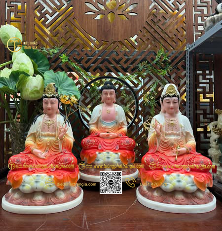 Tượng Tây Phương Tam Thánh bột đá có bền không? Câu trả lời từ Điêu ...